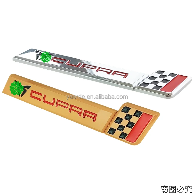 Logo Car Stickers Cupra Race Flag 3d Three-dimensional Pattern ...
