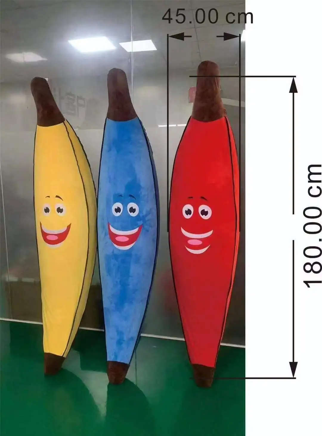 Giant Banana Inflatable Plush Toy Customized Available 180cm Inflatable ...