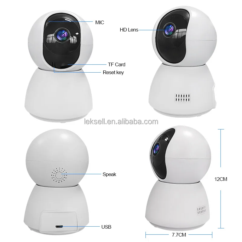 Indoor V380 Two Way Audio HD IP Camera - Security & Surveillance