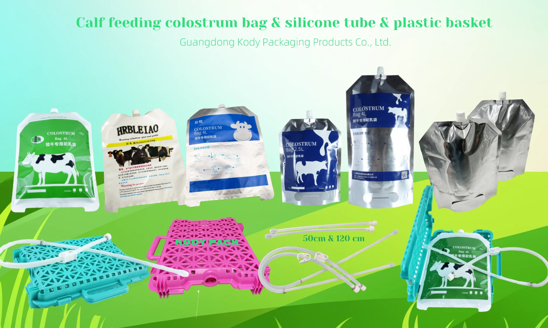 4L Colostrum Bag - Easy Feeding for Calves & Other Animals