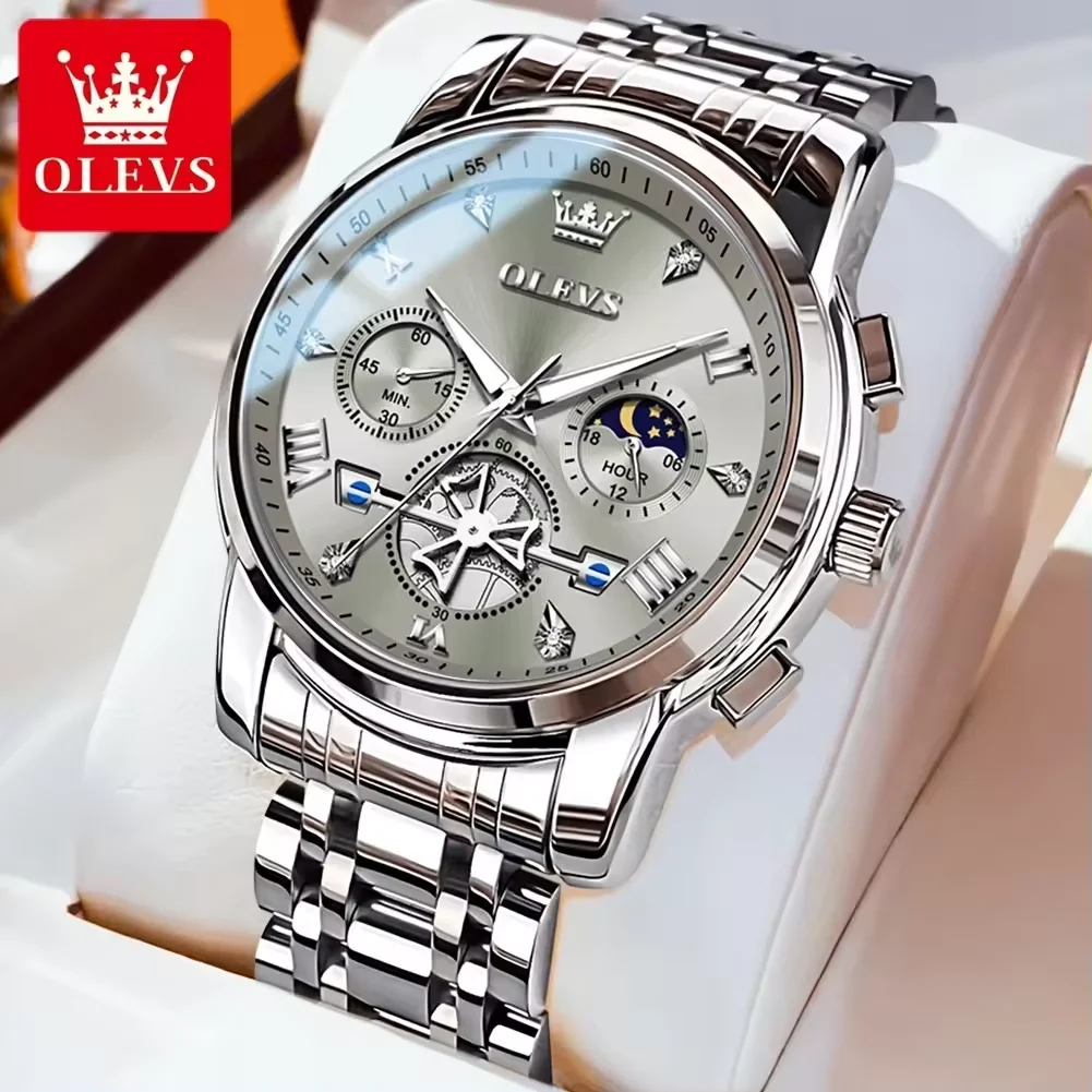 Olevs Original Watch For Men Top Brand Luxury Hollow Square Sport Watch ...