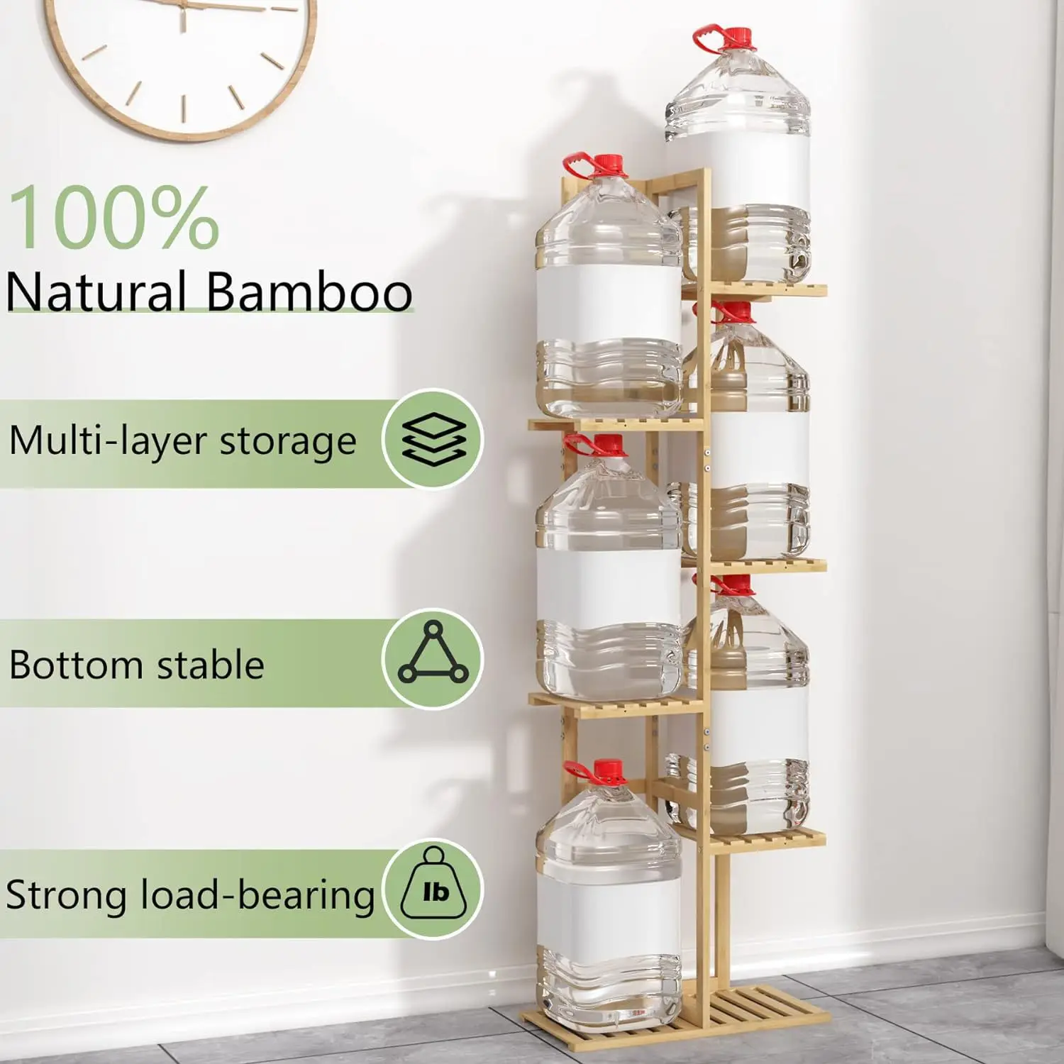 5-tier Bamboo Plant Rack Stand.6-potted Bamboo Plant Display Rack ...