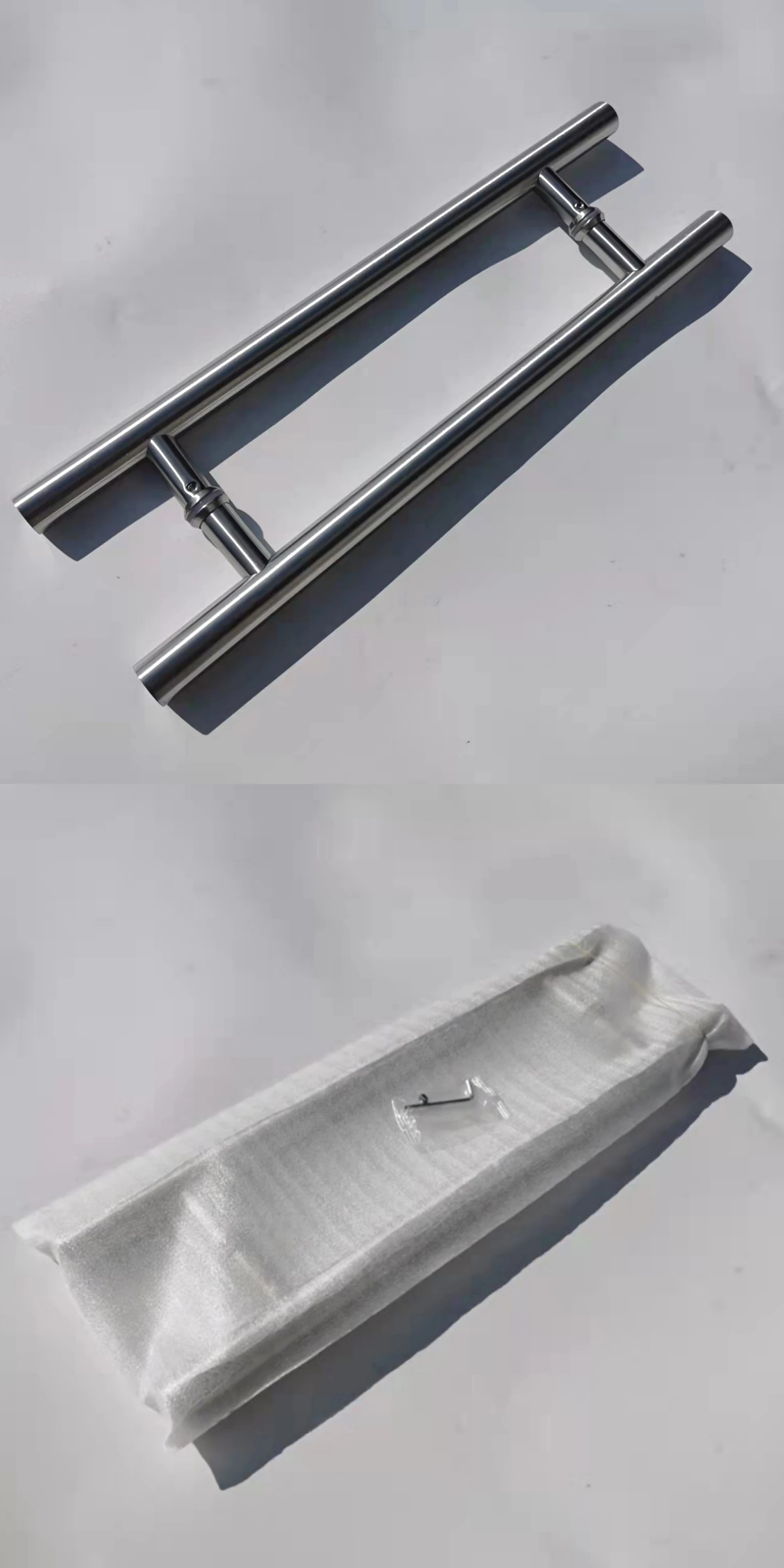 Modern 201 Stainless Steel Push Pull Door Handle 450mm Long Pull ...