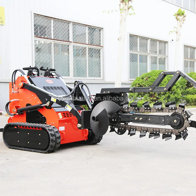 Mini Skid Steer Loader All Terrain Small Skid Loaders Tracked Diesel ...