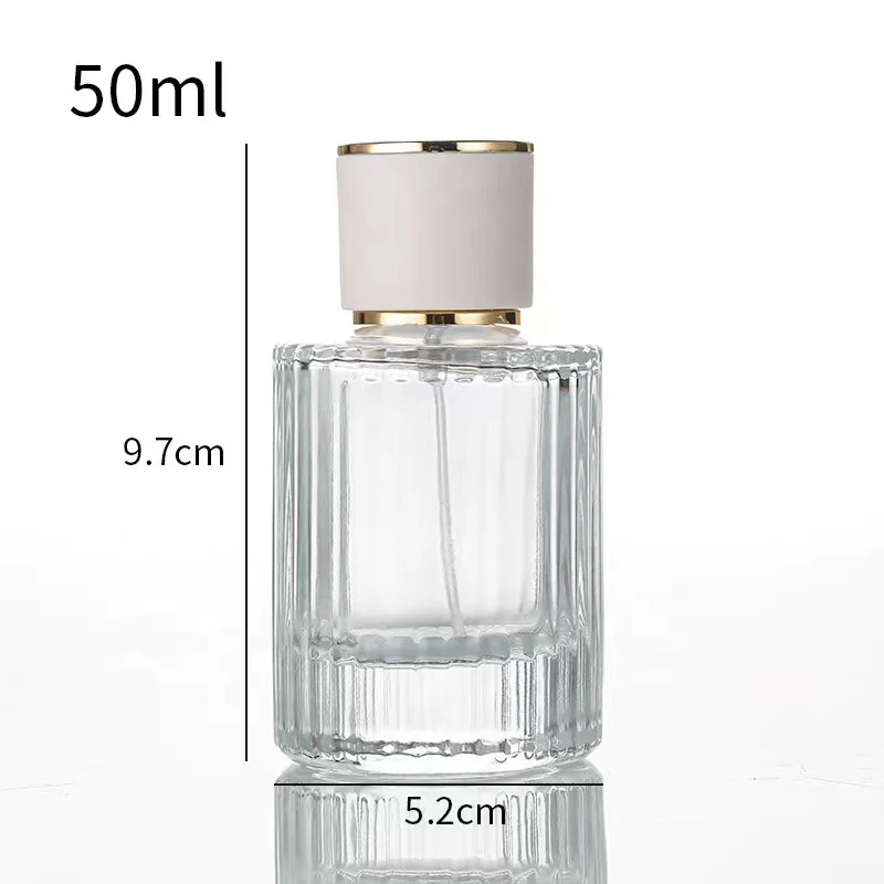 Botol Parfum Bergaris Mewah 30Ml 50Ml Botol Parfum Kaca Kosong Wanita ...