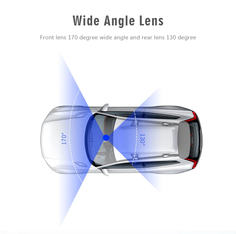 3 Channel Dash Cam For Cars Camera Hd 1080p 3-lens Vehicle Video ...