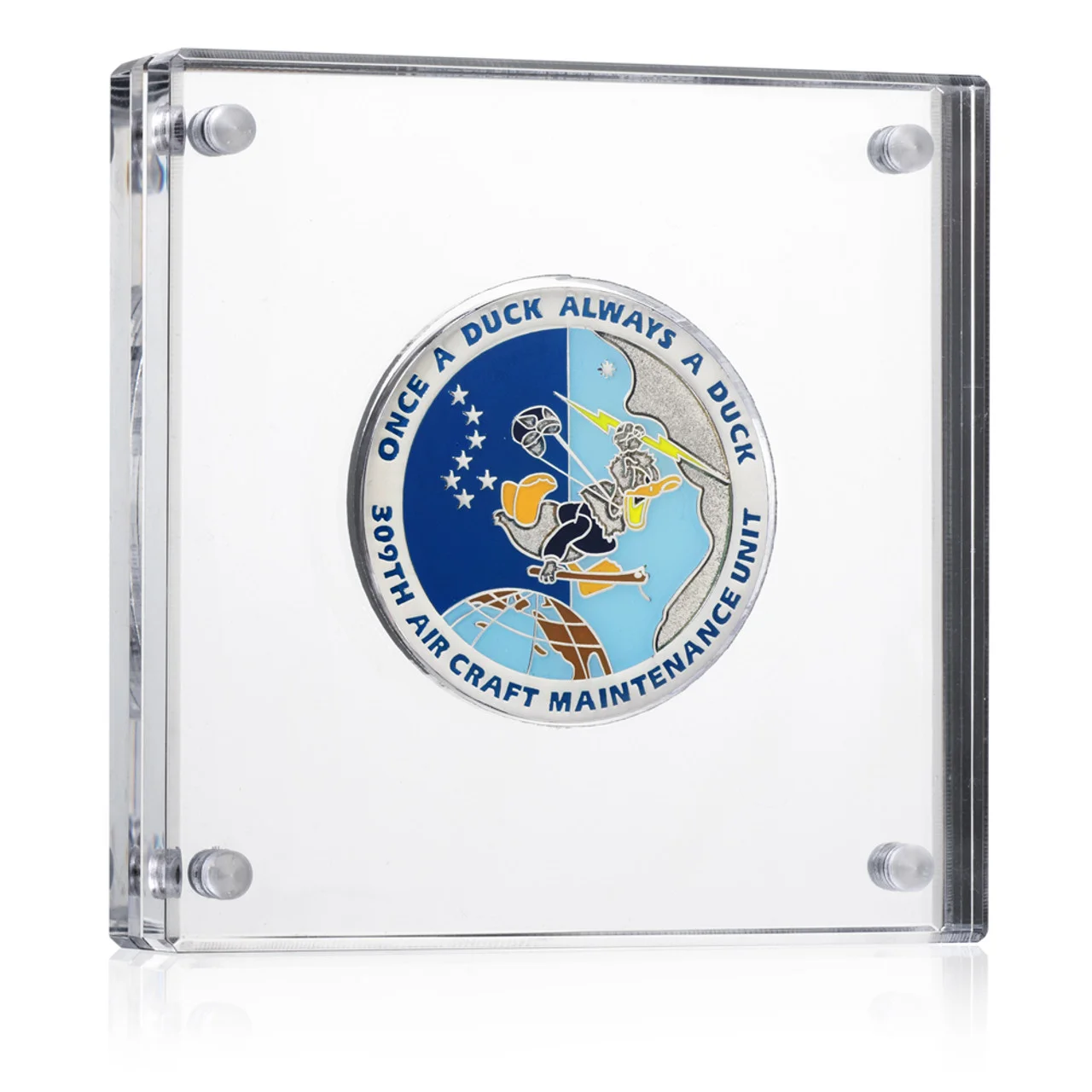 Acrylic Triangle Challenge Coin Display Frame For Collectors Military ...