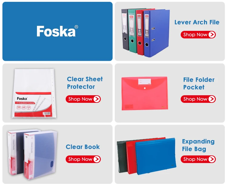 Foska Widened A4 FC Lever Arch Files - Efficient Document Organizer
