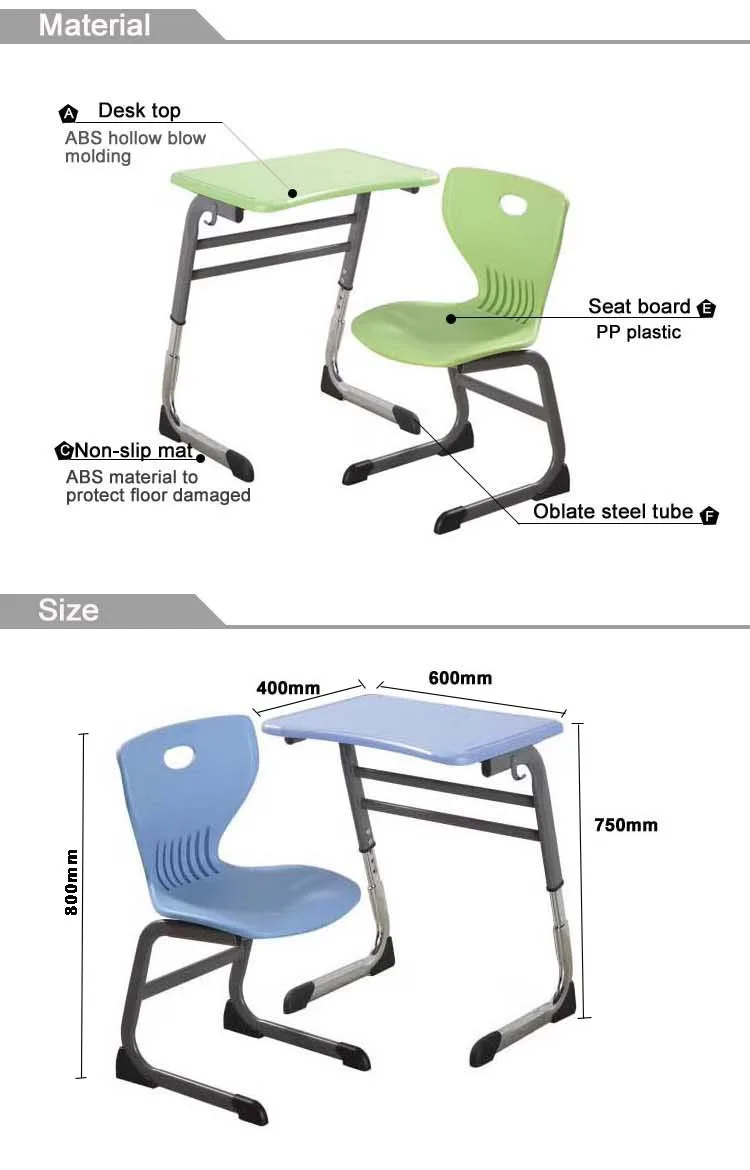 Ergonomic School Desks & Chairs - Adjustable & Durable