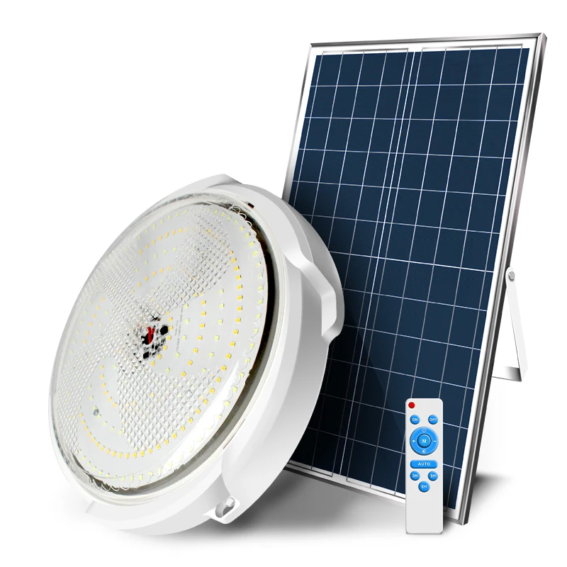 Gebosun Indoor Solar Ceiling Light With Remote Control Solar Light Lamp ...