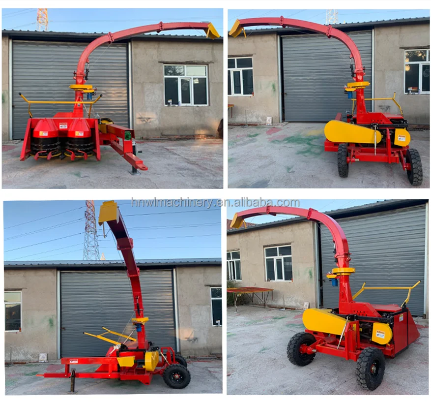 Tractor Pull Type Double Rows Silage Forage Grass Harvester Chopper ...