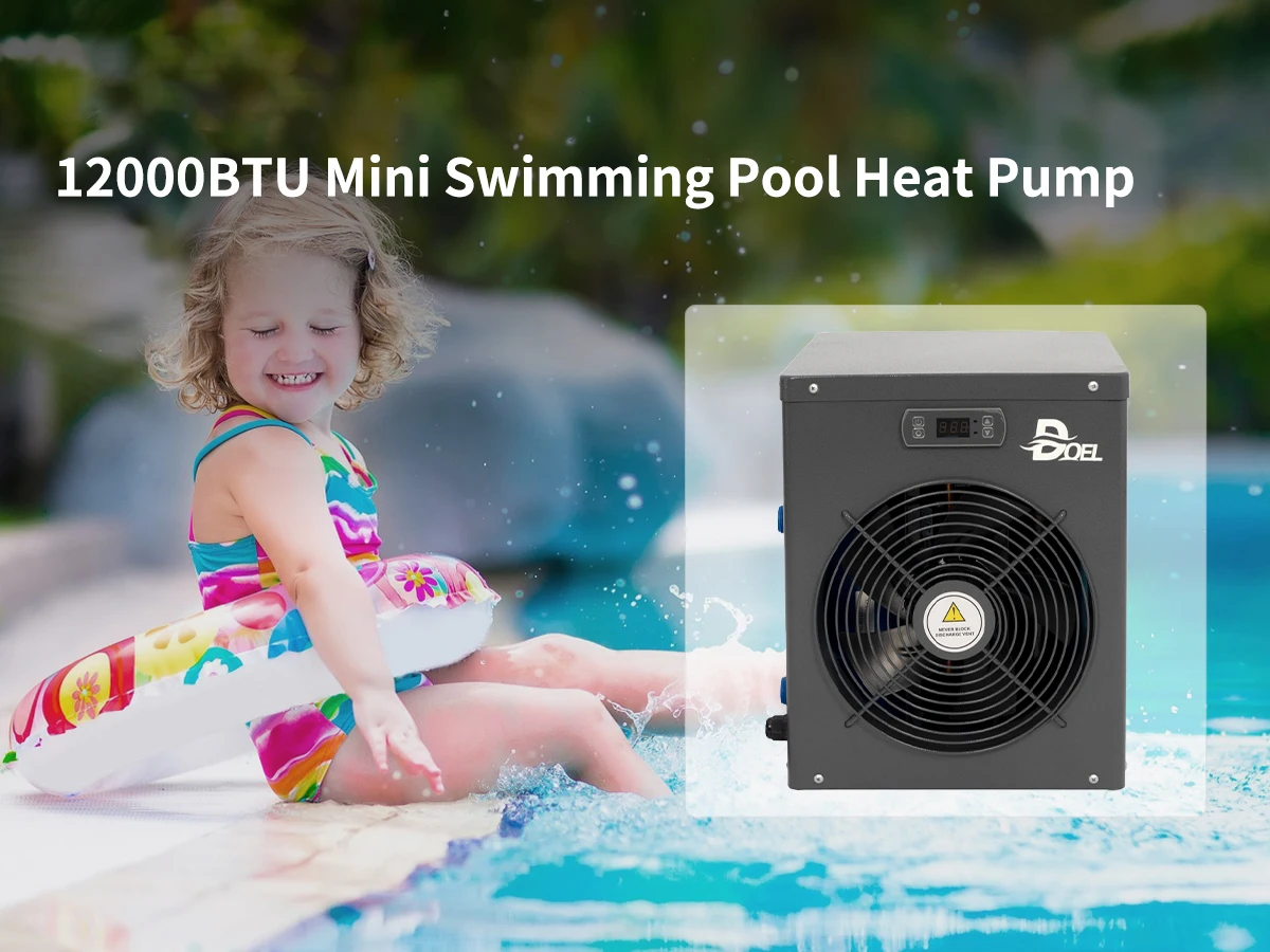 12000 BTU Mini Heat Pump Stainless Steel Vertical Inverter Air Water ...