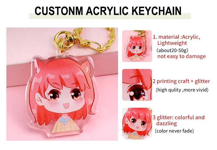 Wholesale Kawaii Printed Cute Anime Cartoon Plastic Charms