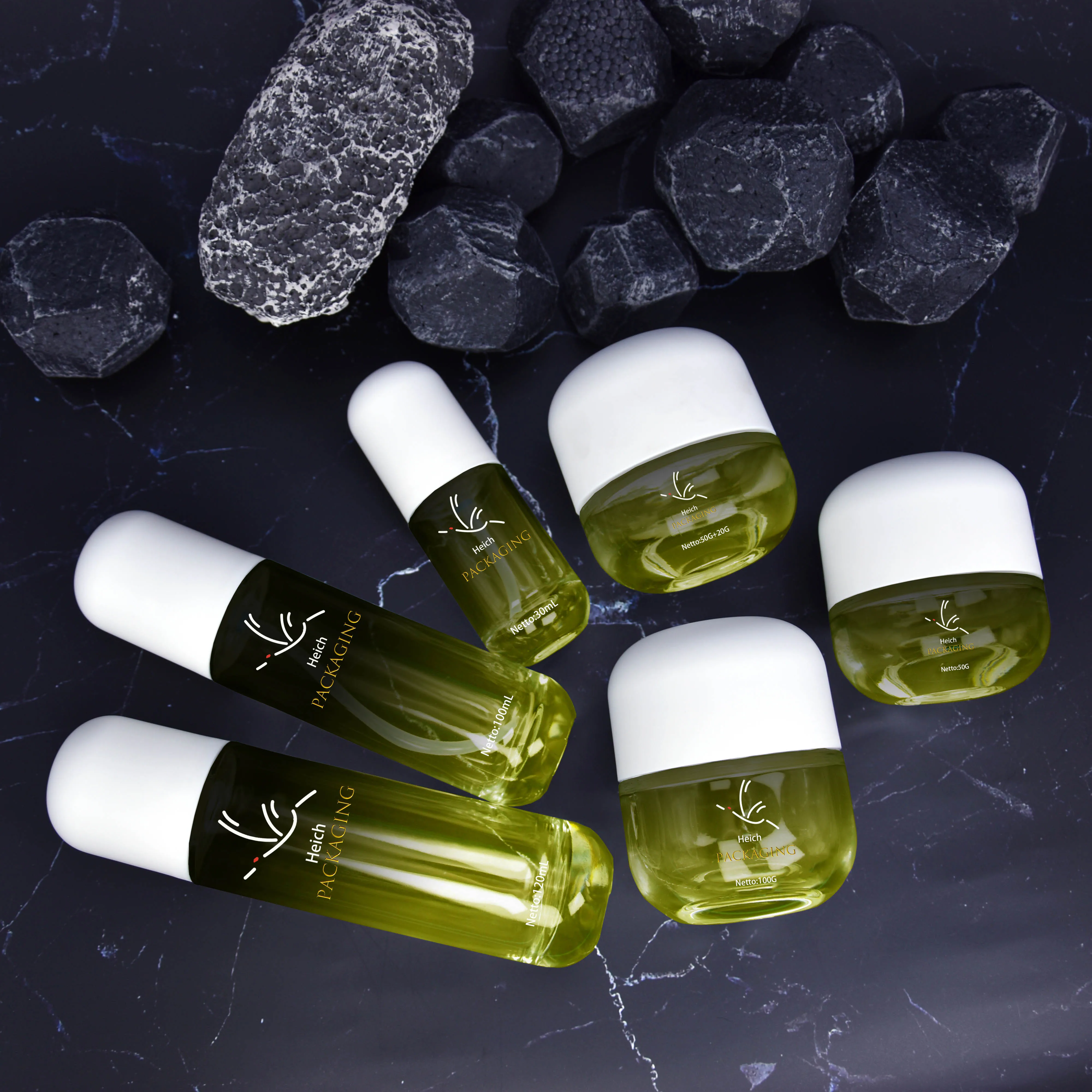 Custom Color Luxury Skincare Bottles Moisturizing Cream Jar Cream ...