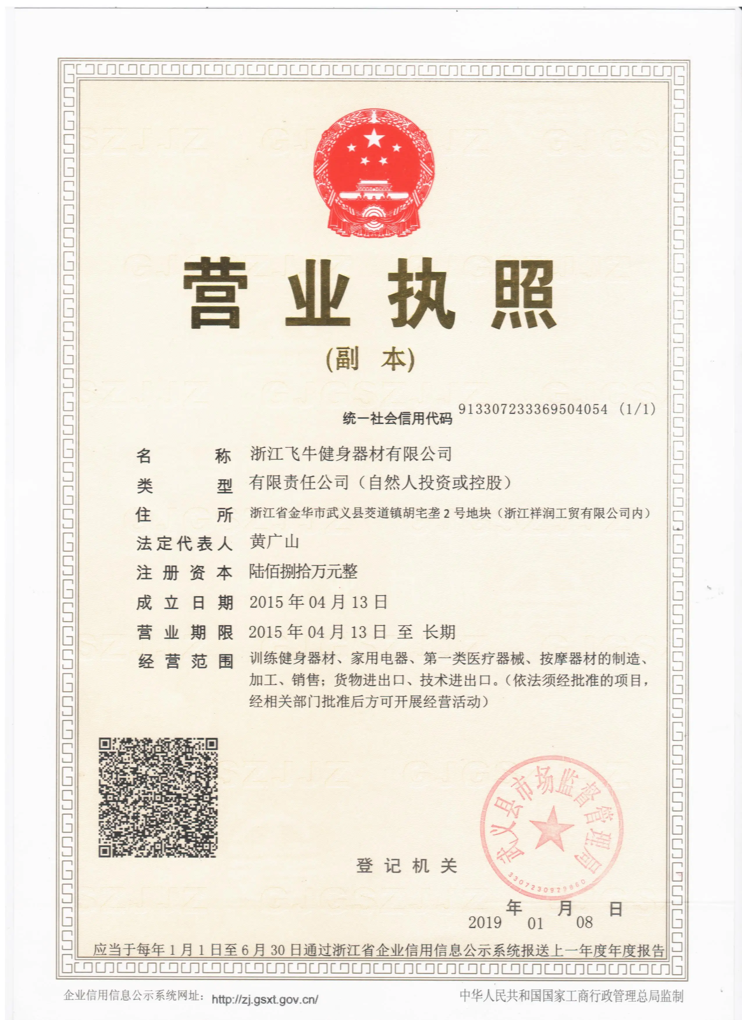 Company Overview - Zhejiang Feiniu Fitness Equipment Co., Ltd.