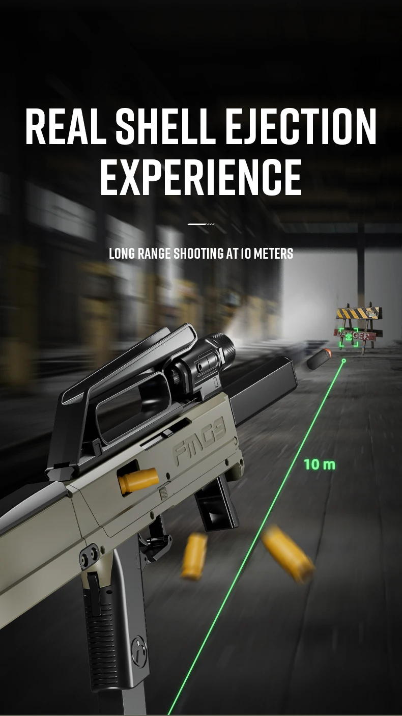 FMG 9 Folding Submachine Gun - Toy Soft Bullet Blaster