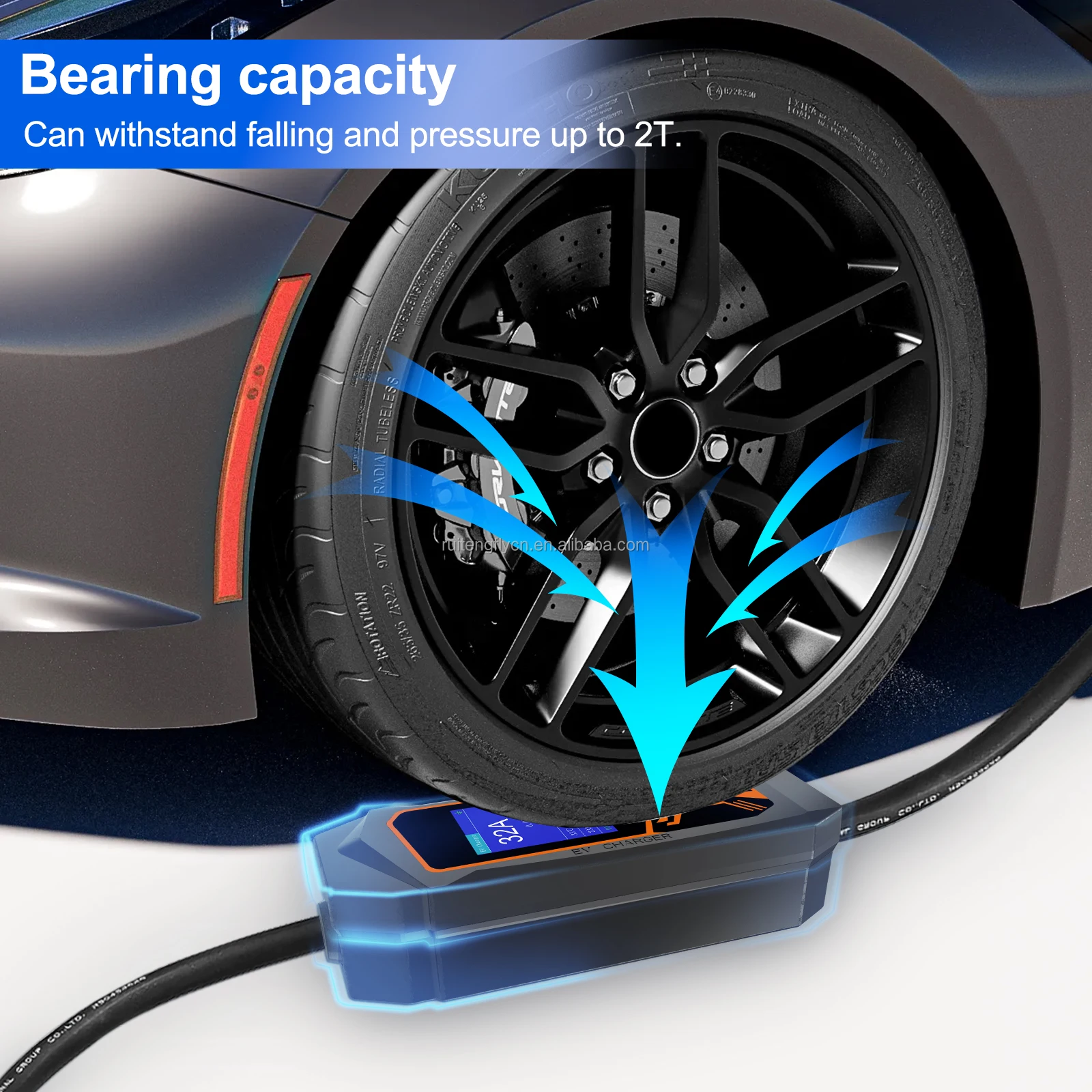 IP67 GBT Portable EV Charger 3.5KW 7KW Type 1 Type 2 GBT NACS 5M EV ...