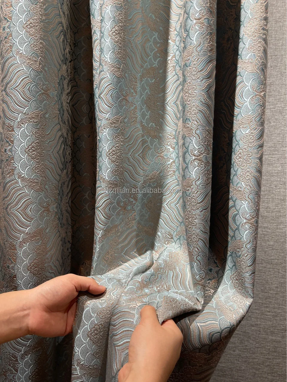 Thick Curtain Panels,Jacquard Drapery Curtains,Bedroom Blackout ...