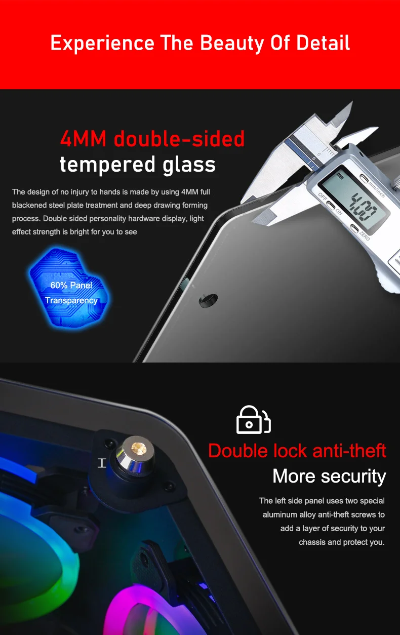 Pc Irregular Gamer Box Desktop Power Supply Pc Black Gaming Computer Pc ...