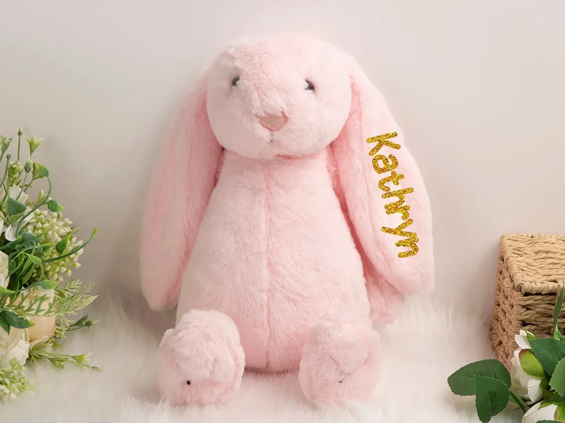 Personalized Super Soft Plush Bunny 11inch Stuffed Animal Toy for Kids ...