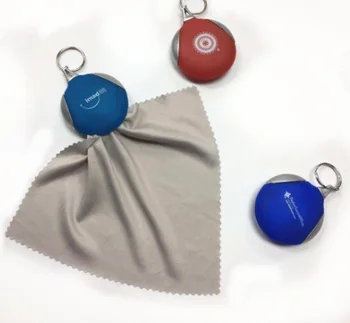 Keychain Fiber Eyeglass Cleaning Cloth Portable Cleaning Spectacles ...