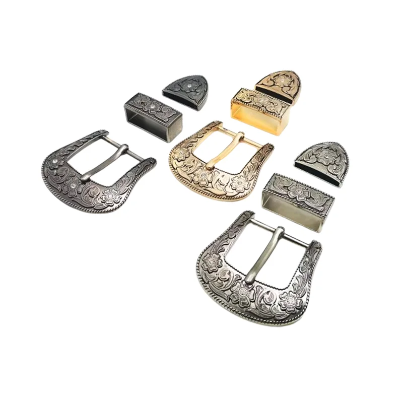 High Quality Western Belt Buckle Set Luxury Design Vintage Alloy Pin ...