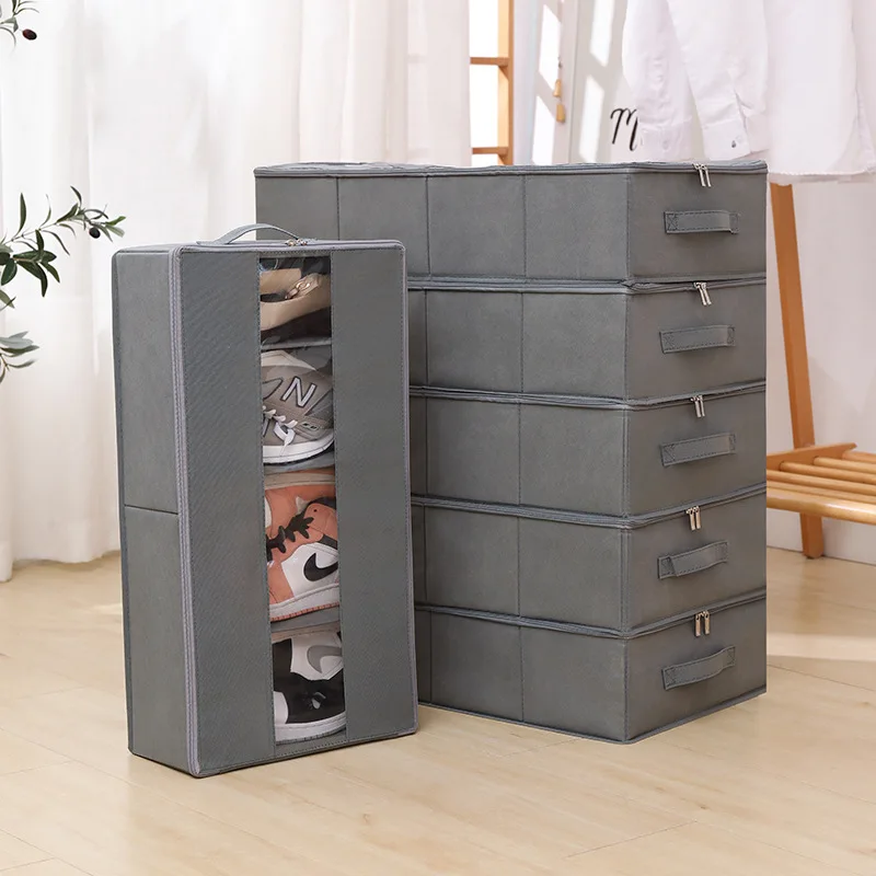 Factory Customizable Multi-compartment Under The Bed Shoe Box Dust ...