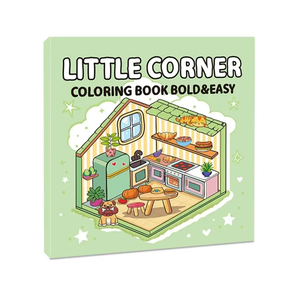 Little Corner Coloring Book for Kids Adults and Teens Super Cute ...