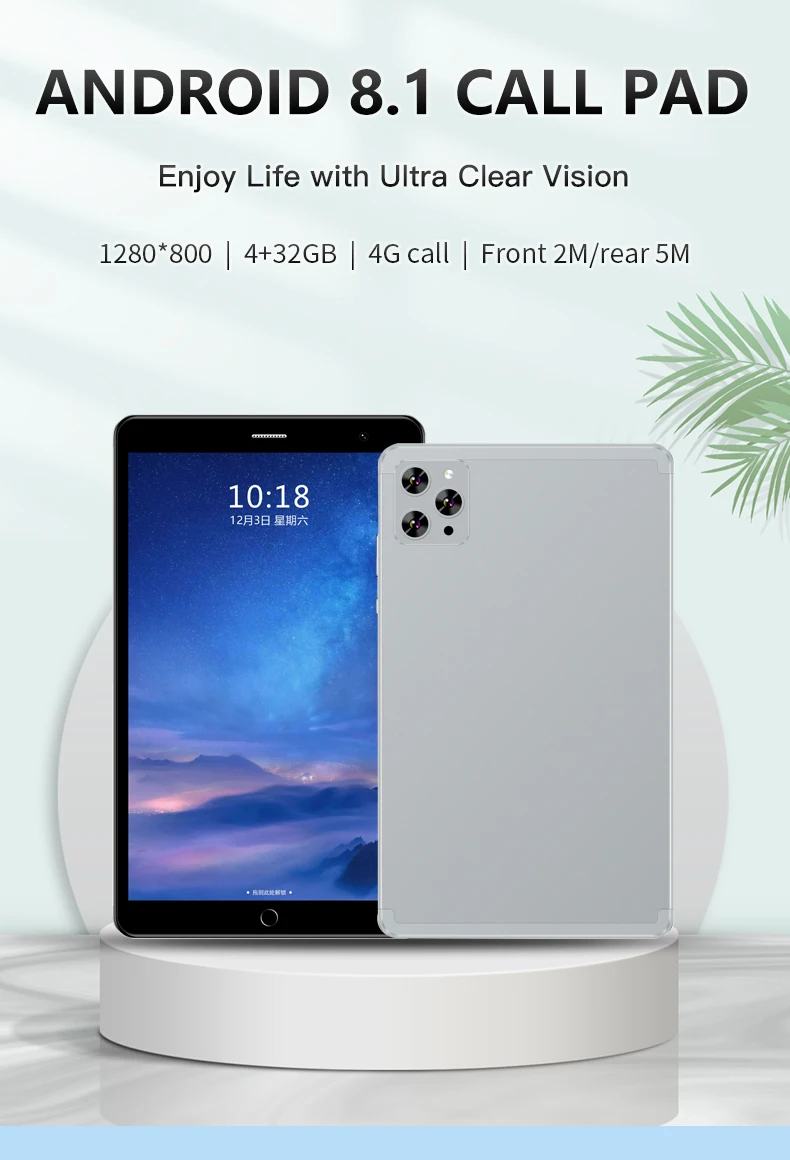 Tablet Pc 4G 5G 8 Inch Android WIFI Kids Cameras Tablet With Dual Sim ...