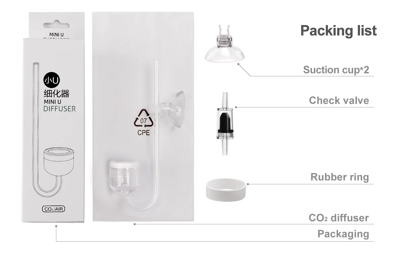 OEM UUIDEAR Neo Bubbles Aquarium Co2 Diffuser - Sustainable & Stocked
