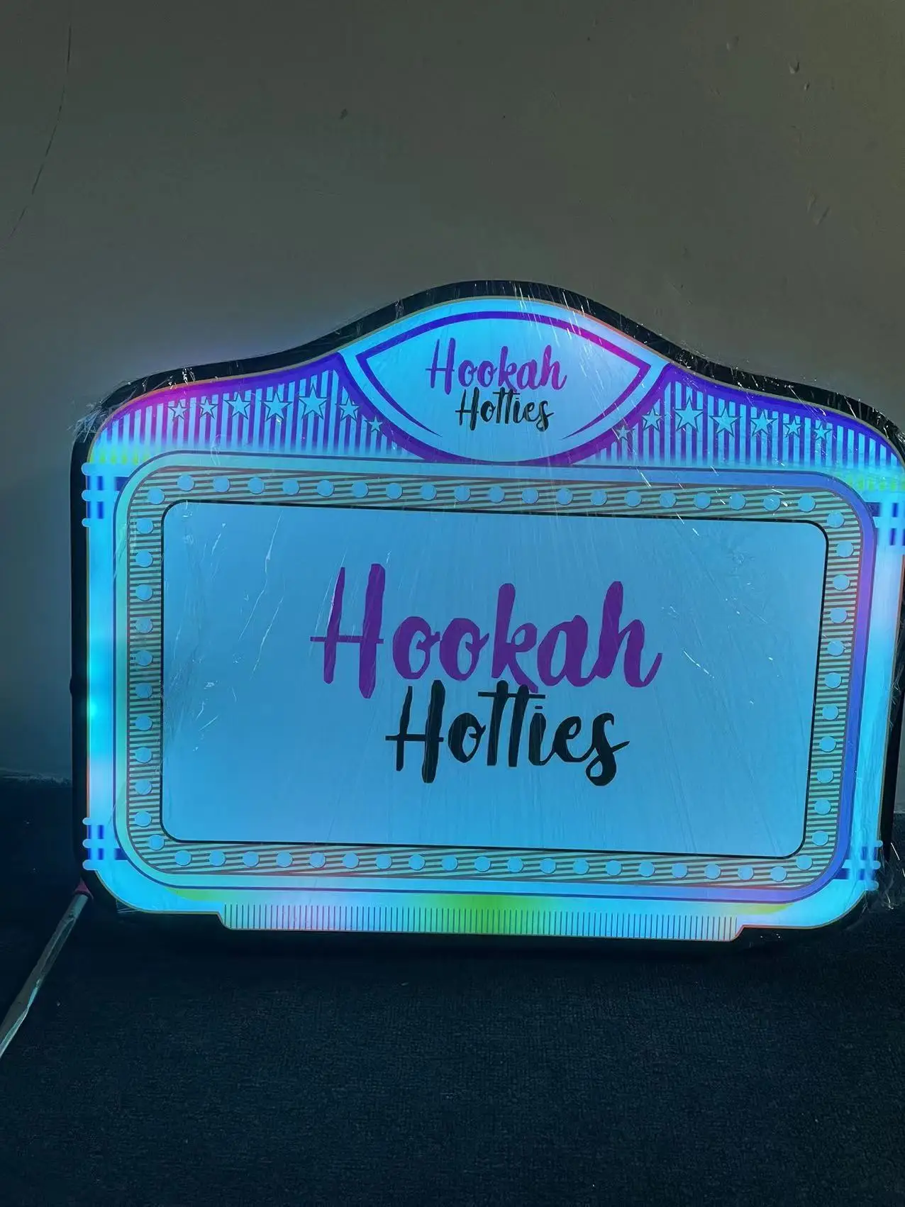 Custom Sign Logo LED Message Board Champagne VIP Glorifier Marquee ...