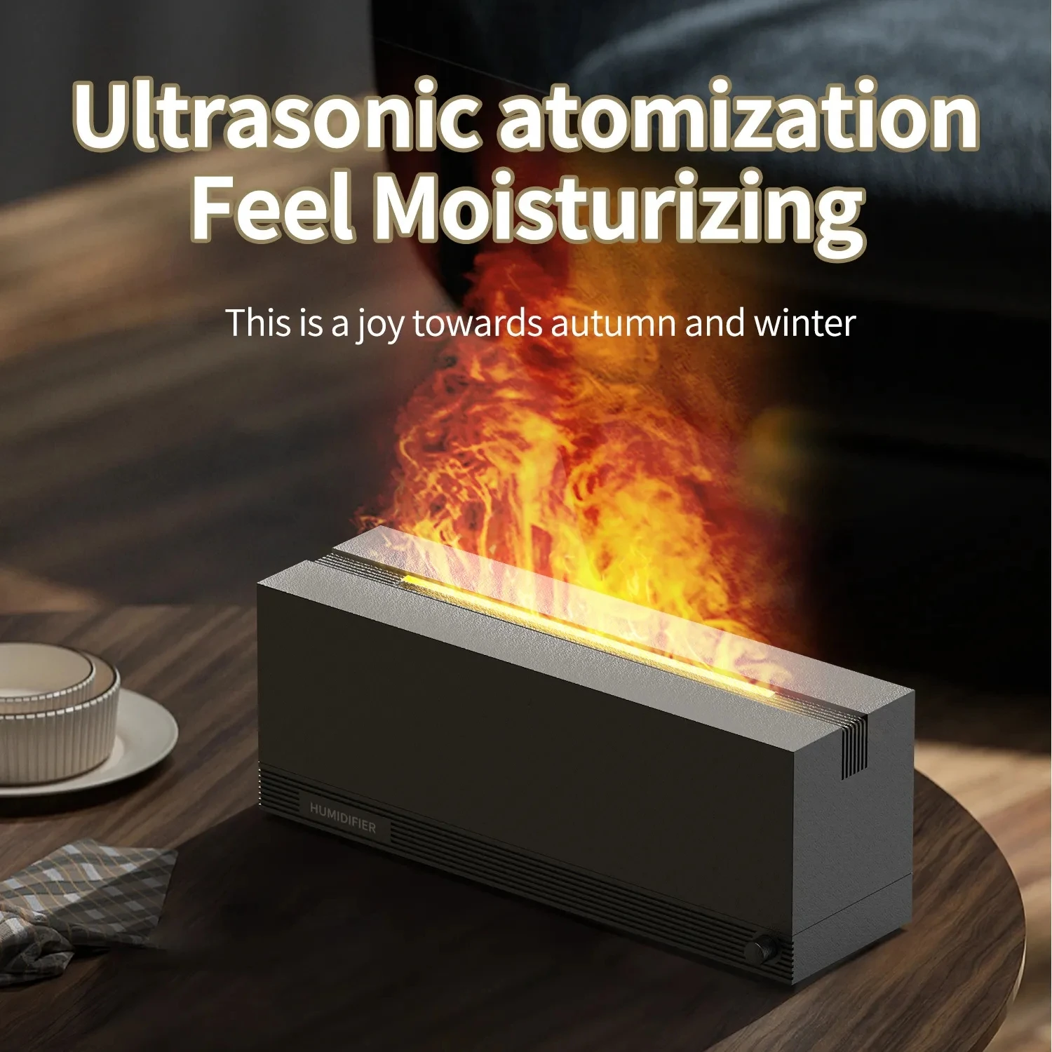 2023 Flame Humidifier - 3D Fireplace Aromatherapy Diffuser