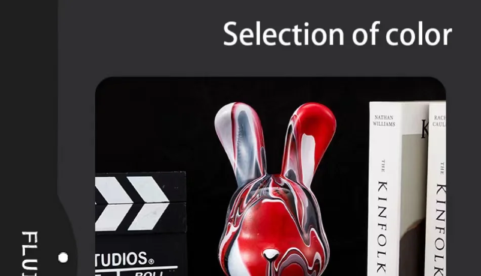 Resin Craft White Embryos Fluid Rabbit Saving Pot Fluid Art DIY Paint ...