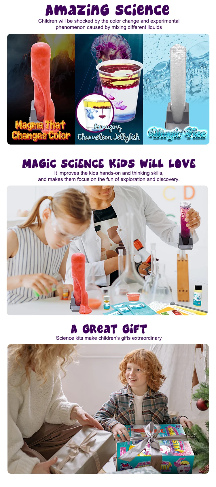STEAM Color Changing Chemical Kit - Educational DIY Science