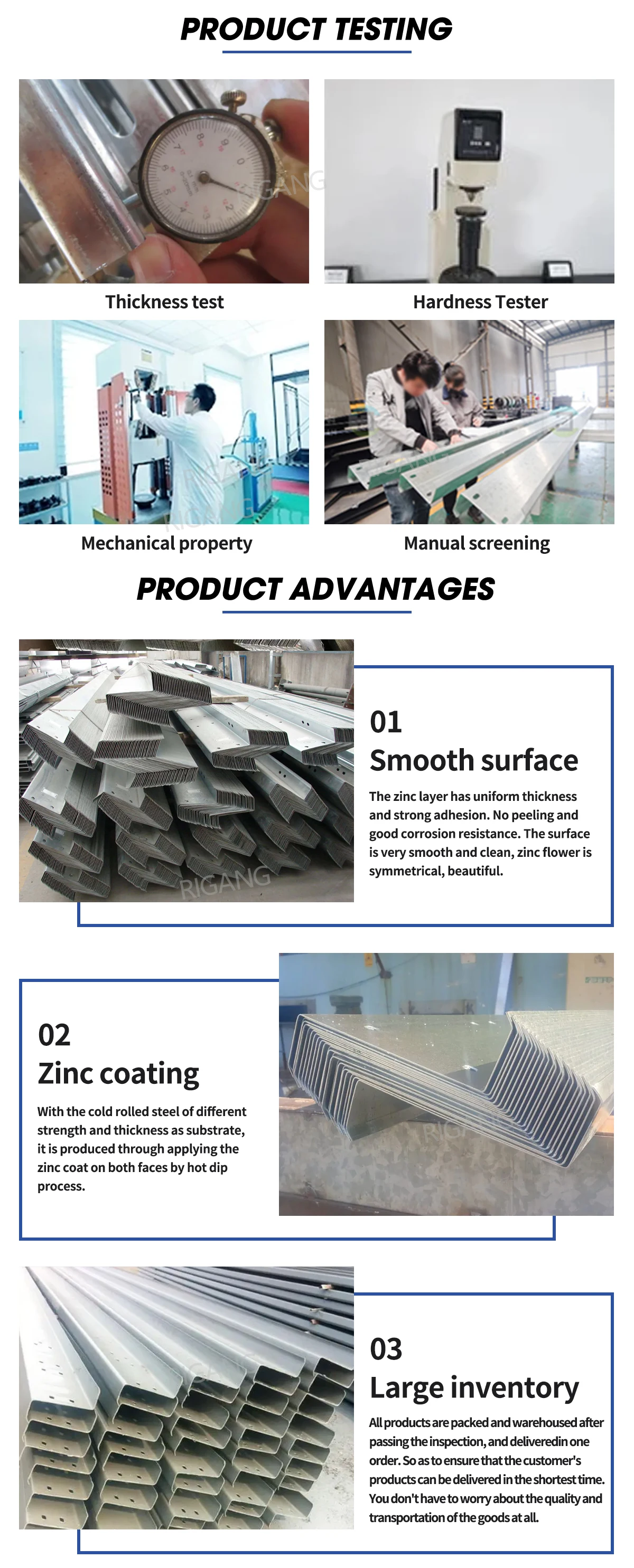 Galvanized Cold Formed Steel Z Profiles Bending Structural Steel Z Cold ...