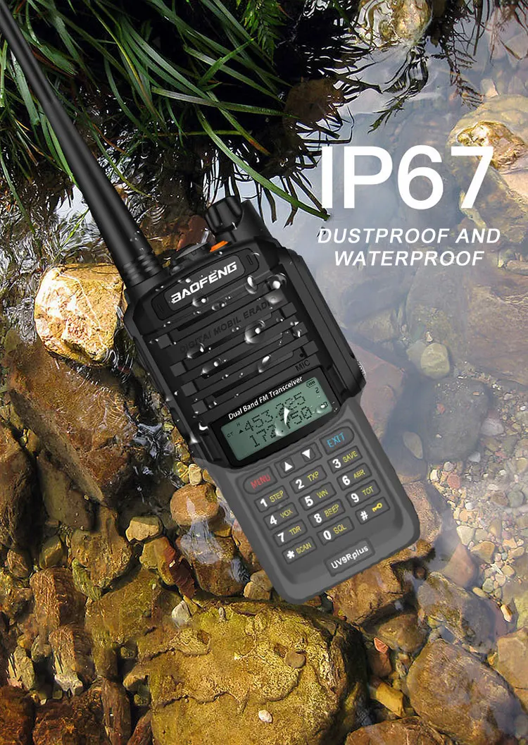 Baofeng UV9R Plus Walkie Talkie - High Power & Waterproof