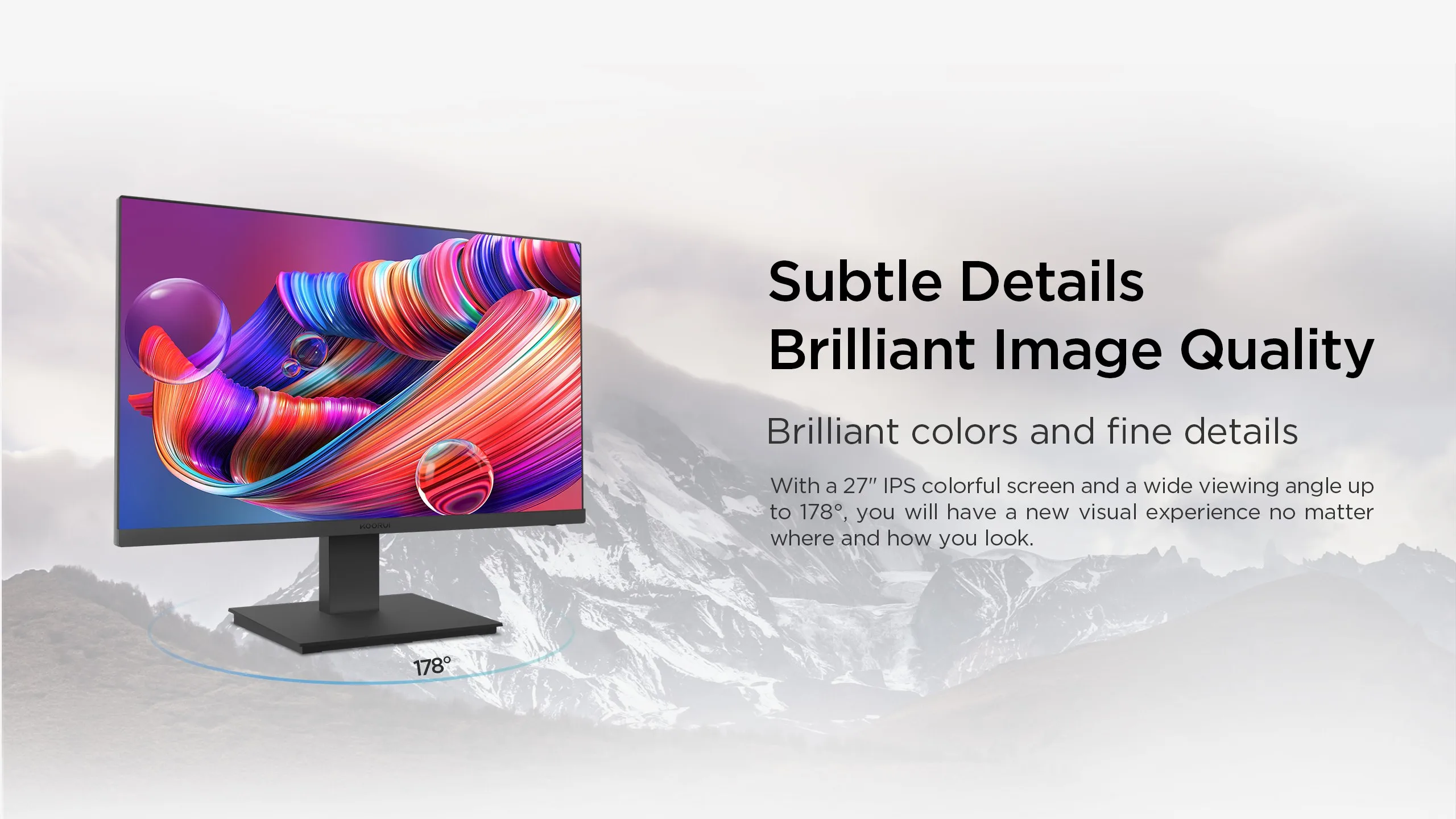 KOORUI 27-Inch Business LCD Monitor - 144Hz Refresh Rate, 1920x1080 ...