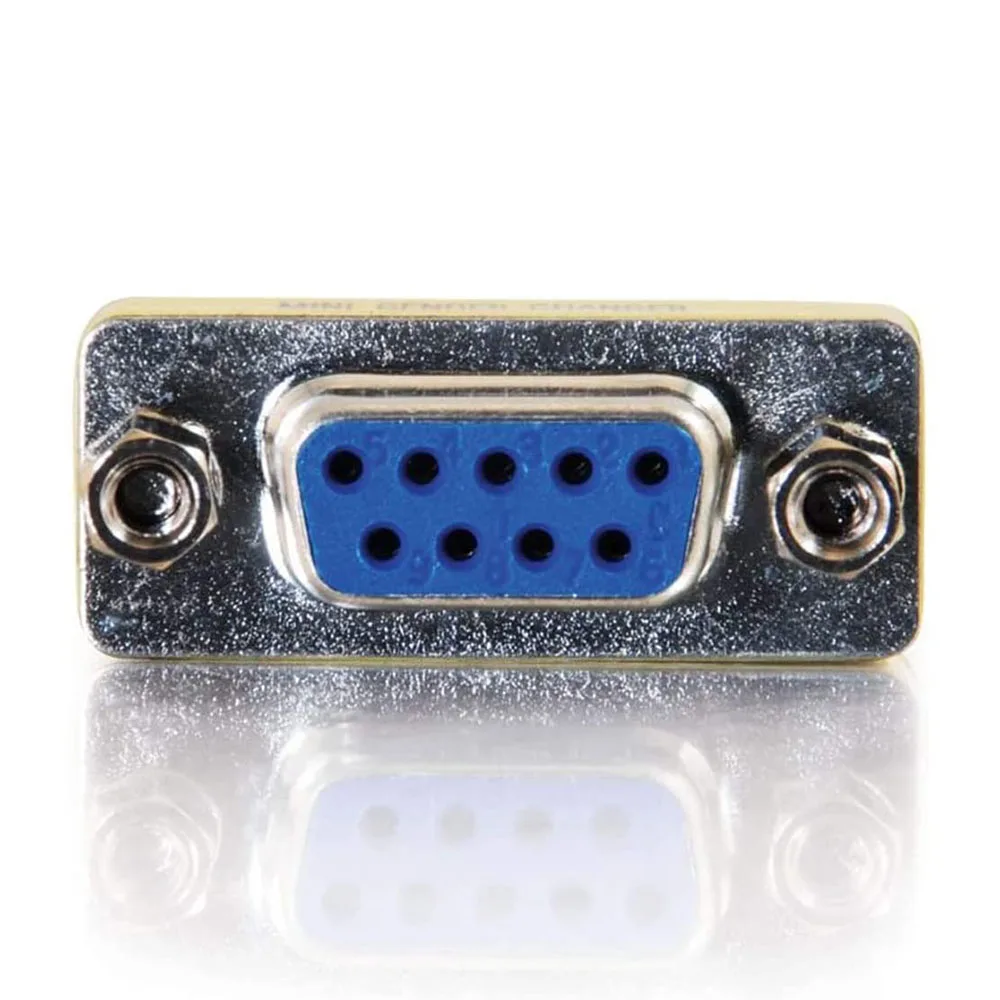RS232 Serial Plug Com 9 Pin DB9 Female to DB9 Female Mini Gender ...