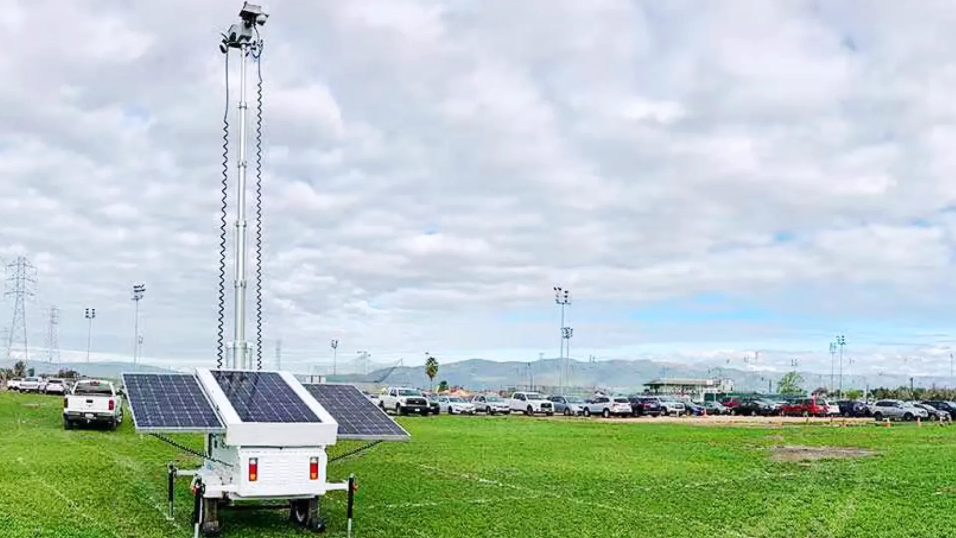 4g Dome Camera Security Movable Cctv Surveillance Solar Trailer For ...