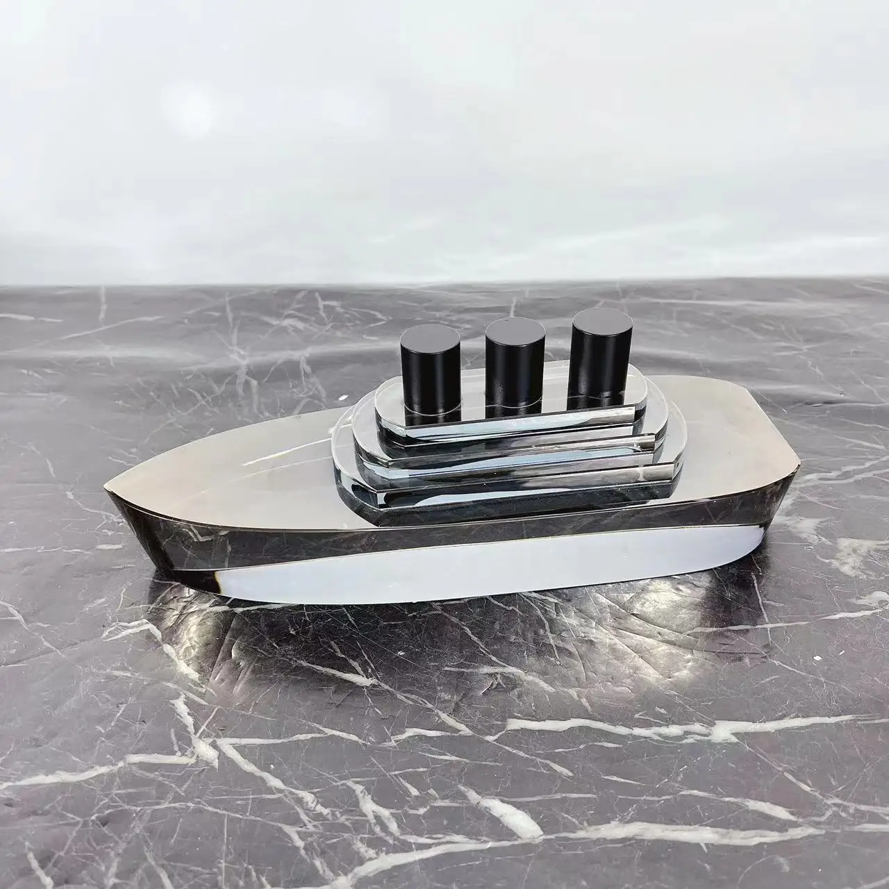 Luxury Crystal Ship Model - Perfect for Indoor Party Decor