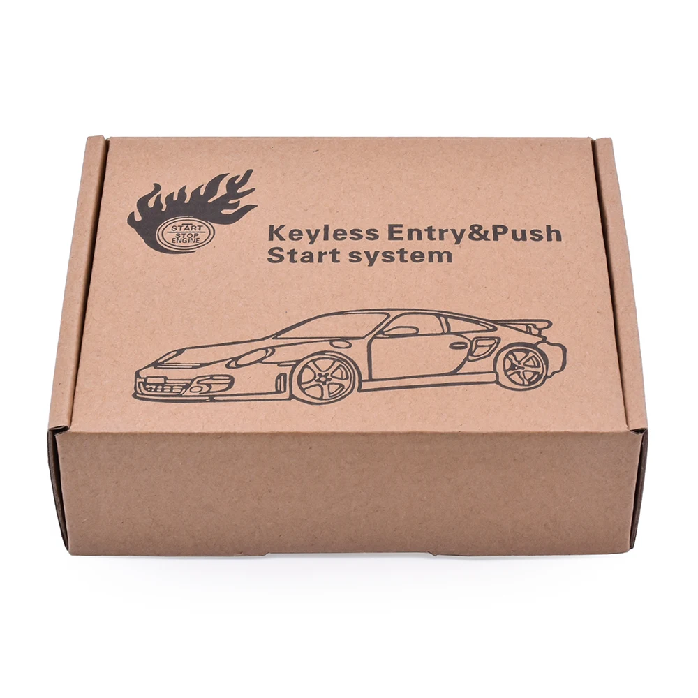 Car Alarm Simple Push Button Engine Start Car Alarm System Pke Keyless ...