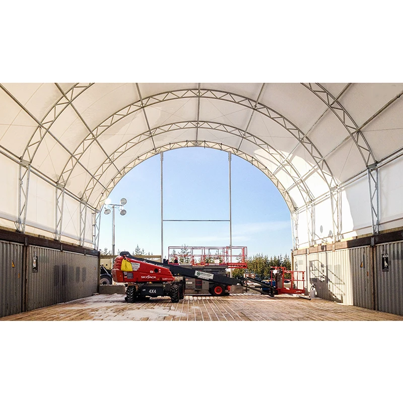 Durable 20ft to 70ft Fabric Container Tents - Heavy Duty