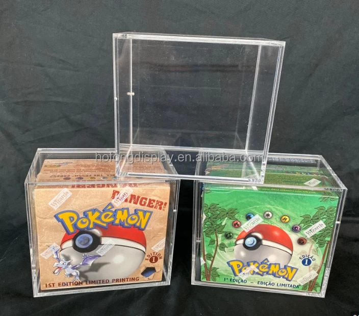 Acrylic Display Case for Small Booster Box Magnetic Durable Clear ...