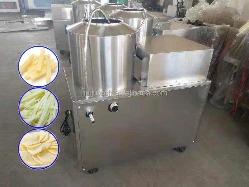 Potato Chips Automatic Peeling Slicer Machine Potato Chip Cutting ...