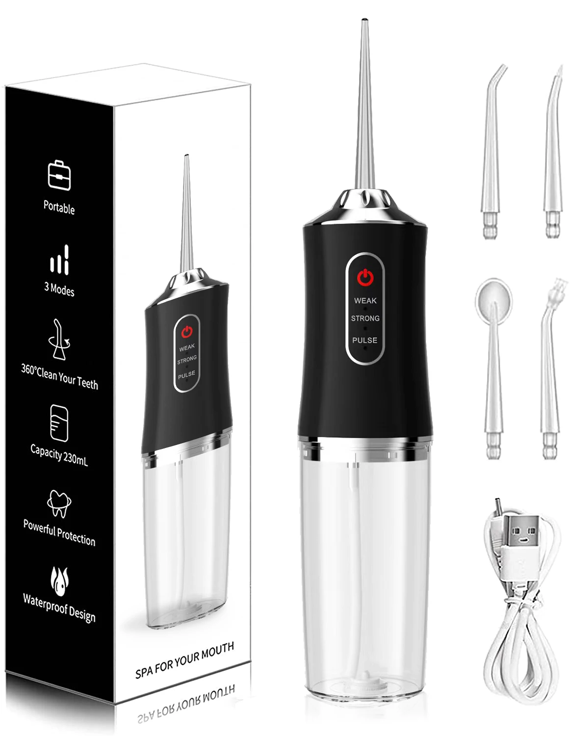 Upgraded Cordless Dental Teeth Irrigator Portable Water Flosser ...