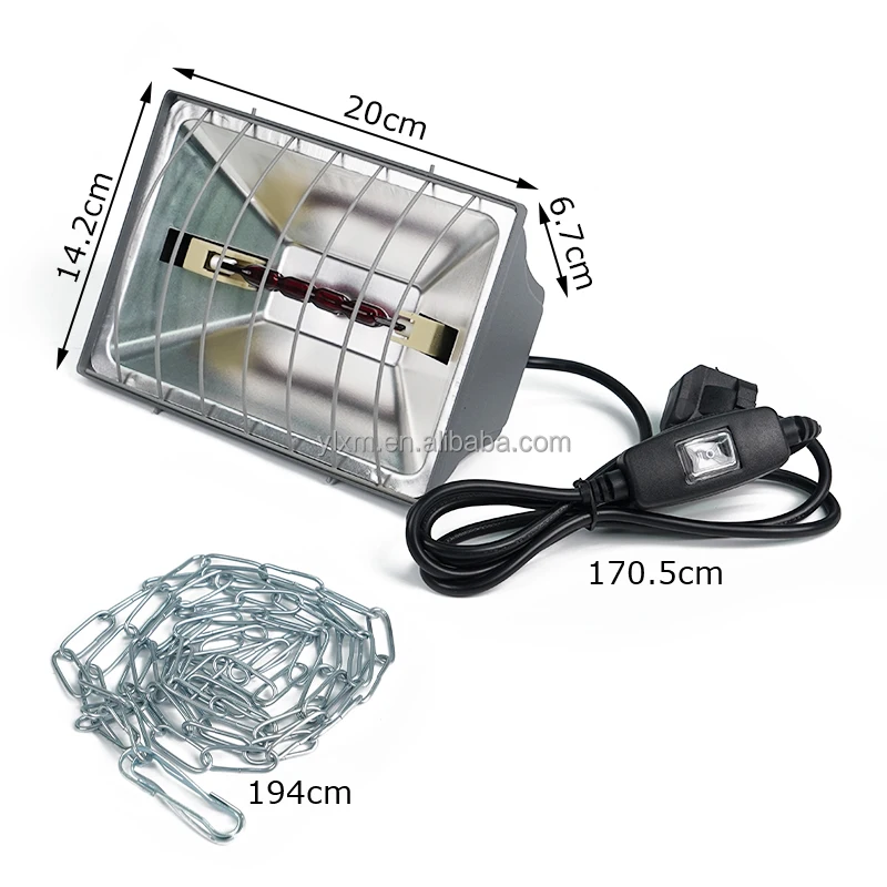 Chickens and Pigs Breeding Heating Lamp Piglet Red Light Insulation ...