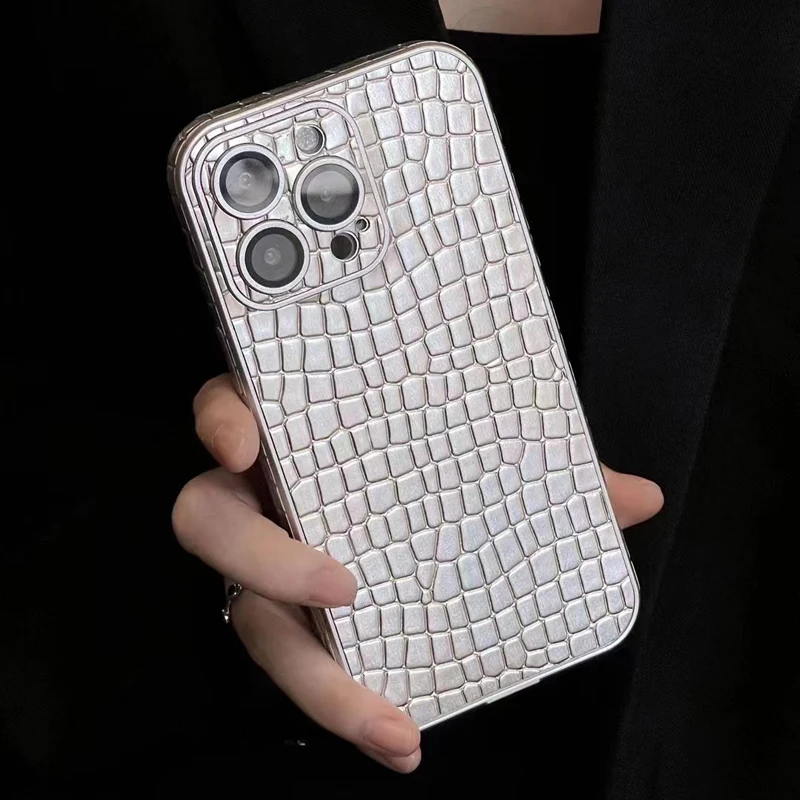 15 Pro Max Cool Crocodile Snake Skin Pattern Phone Case For Iphone 14 ...