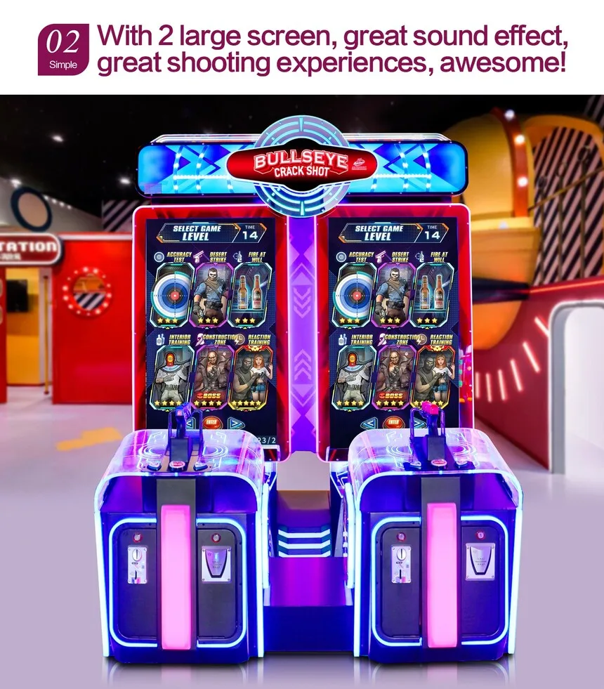 SUNMO Bullseye Crack Shot - Fun Arcade Game Redemption Machine