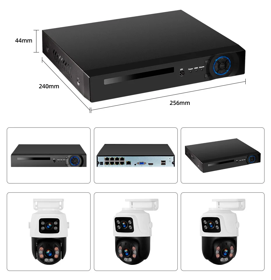 KERUI 6MP Network Cameras - Dual Screen IP Surveillance