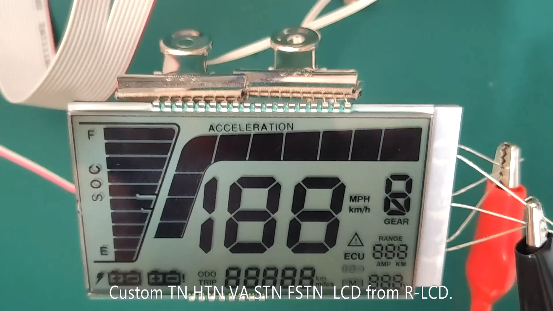 Factory Custom Segment Ebike Display Lcd E Bike Screen Digital Electric ...